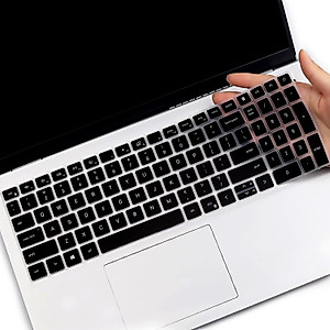 Keyboard Cover for 2024 2023 15.6" Dell Inspiron 15 3510 3511 3515 3525 3530 3535 5510 5515 5518 7510, Inspiron 16 7610, Vostro 15 3510 5510 5515, Latitude 3520, 2022 Inspiron 15(Not Fit Dell G5 G15)