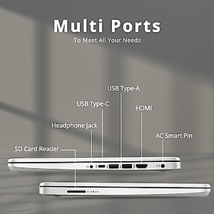 HP 14" FHD Thin & Light Laptop, Intel Core i7-1195G7, 16GB RAM, 1TB PCIe SSD, Intel Iris Xe Graphics, True Vision HD Camera, Backlit Keyboard, Wi-Fi 6, Bluetooth, Win 11, Silver, 32GB USB Card
