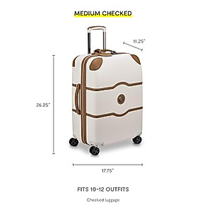DELSEY PARIS Chatelet Air 2.0 Hardside Luggage with Spinner Wheels, Chocolate Brown, 2 Piece Set, (24/28)