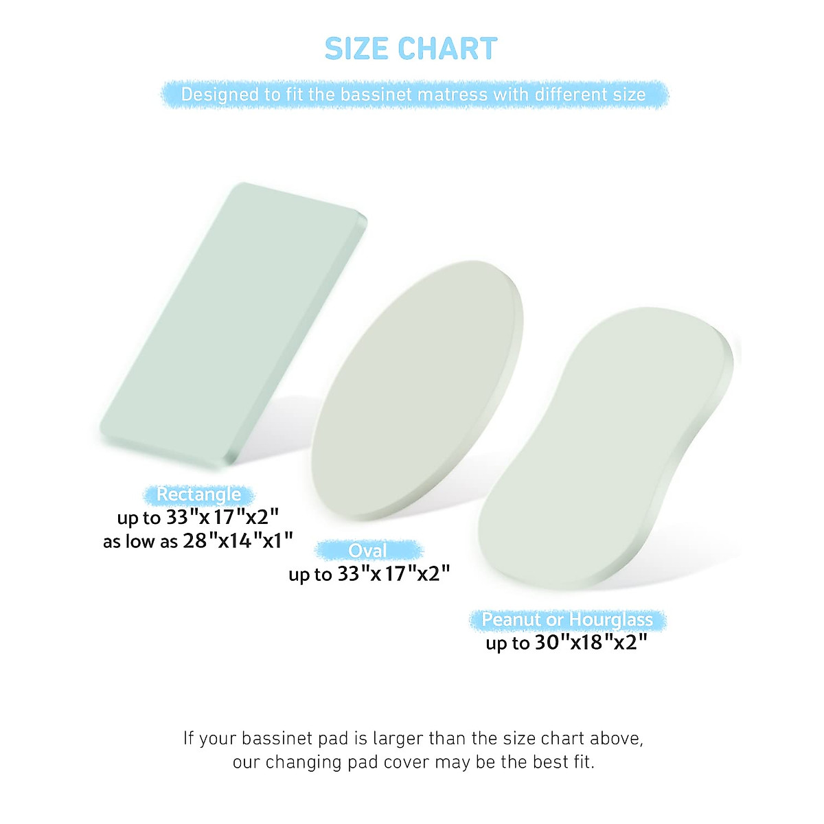 Babebay Bassinet Sheet Fitted for Baby Boy and Girl, Jersey Knit Cotton for Natural Comfort Fitted for Oval, Hourglass and Rectangular Mattress, Soft and Safe, 2 Pack (Sage Green)