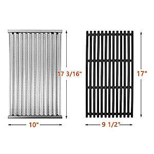 BQMAX 17" x 9 1/2" Replacement Kit for Charbroil TRU-Infrared 463257520 463255721 463242715 463242716 463276016 466242715 463255020 466242815 466242816, G533-0009-W1 G533-2200-W1