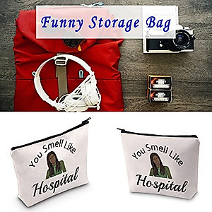 LEVLO Stars Fans Gifts You Smell Like Hospital Makeup Bags Housewives Gifts (You Smell Like Hospital)