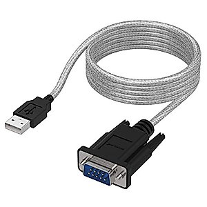 SABRENT 6-FT USB to RS-232 DB9 Serial 9 pin Adapter (Prolific PL2303) (SBT-USC6K)