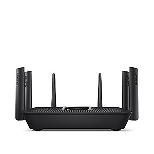 Linksys WiFi 5 Router, Tri-Band, 3,500 Sq. ft Coverage, 25+ Devices, Speeds up to (AC4000) 4.0Gbps - EA9300