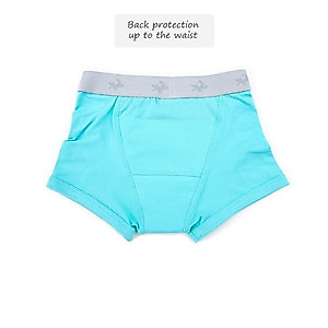 CONNI Kids Training Boxer Pants Soft Shorts Reusable Toddler Potty Training Underwear Waterproof Easy Pull Up Youth Incontinence Aqua Sizes 8-10