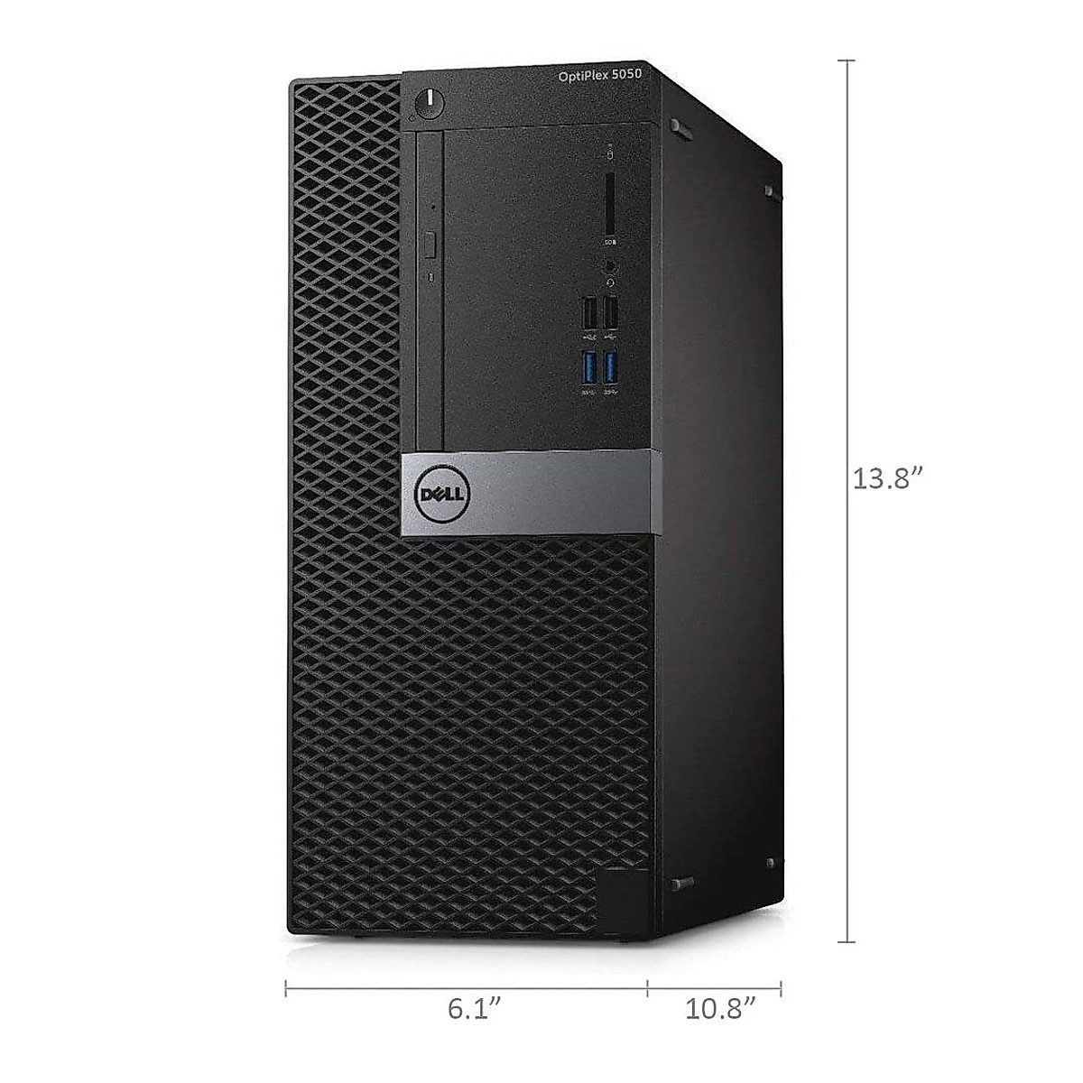 Dell 5050 Mini Tower Desktop Intel i7-6700 UP to 4.00GHz 32GB DDR4 New 1TB NVMe SSD + 2TB HDD Built-in AX200 Wi-Fi 6 BT Dual Monitor Support Wireless Keyboard and Mouse Win10 Pro (Renewed)