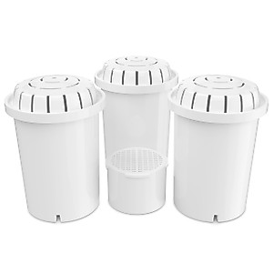 Invigorated Water pH RECHARGE 1F Countertop Alkaline Water Filter PLUS PH001 3-Pack + PH002 1pk Replacement Water Filters Bundle