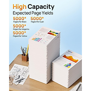 E-Z Ink (TM) Remanufactured Ink Pack Replacement for Epson 902 T902 High Yield to use with Workforce WF-C5210, WF-C5290, WF-C5710, WF-C5790 (Black, Cyan, Magenta, Yellow, 4 Pack