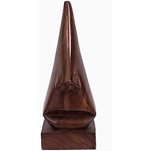 Garden Of Arts Wooden Eyeglass Spectacle Holder Handmade Nose Shaped Stand for Office Desk Home Decor Gifts
