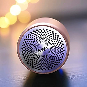 EWA A106 Portable Mini Bluetooth Speaker, Enhanced Bass and High Definition Sound, Portable Design, for iPhone, iPad,Nexus,Laptops and More (Rosegold)