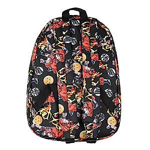 Bioworld Dragon Ball Z Backpack Goku Fighting Stance Backpack Laptop School Travel Backpack
