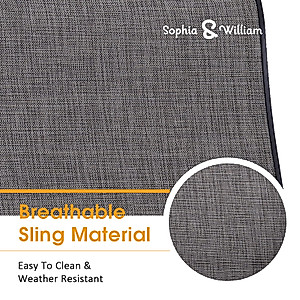 Sophia & William Patio Chairs Outdoor Swivel Dining Chairs Textilene Patio Dining Chairs Outdoor Furniture Chairs Set of 4 for Lawn Garden Backyard Pool Weather Resistant-Black Frame