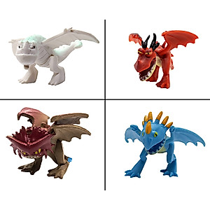 Toysvill Dragon httyd (Set of 12 pcs) / Light Fury, Night Fury (Toothless), Action Figures, Cake Toppers Figurines, Toys Gift Figure Toy