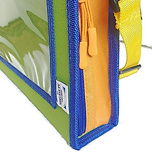 Kids Backseat Travel Tray Organizer Holds Crayons Markers an iPad Kindle or Other Tablet. Great for Road Trips and Travel used as a Lap Tray Writing Surface or as Access to Electronics for Kids Age 3+