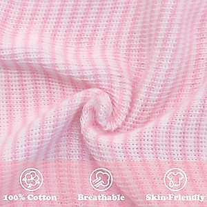 Sarfel Newborn Hats for Girls Hospital Hat Baby Girl Bows and Headbands Infant Beanie Nursery Caps Pink