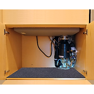 Drekan Under Sink Mat,Absorbent/Waterproof, Kitchen Cabinet Mat, Sink Drip Protector Tray, Capture spilled liquid and mixture Protects Cabinets, Non-slip absorbent material, Washable (36'' x 42'')