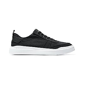 Cole Haan Women's Grandpro Rally Canvas Court Sneaker, Black/Optic White, 8