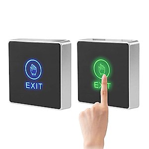 Sonew DC12V NC NO Door Exit Release Button Switch Panel LED Light for Door Access Control System