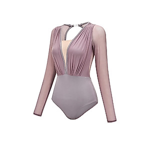 Dance Elite - Eliza - Dance Leotard For Women. Leotards for Women Ballet and Dance (Lilac, Adult M)