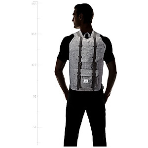 Herschel Little America Laptop Backpack, Raven Crosshatch/Black, Classic 25.0L