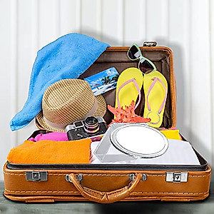 1x/7x Magnifying Makeup Mirror for Desk Double Sided 360°Rotation Desk Mirror,Portable Table Acrylic Small Standing Mirror for Cosmetic