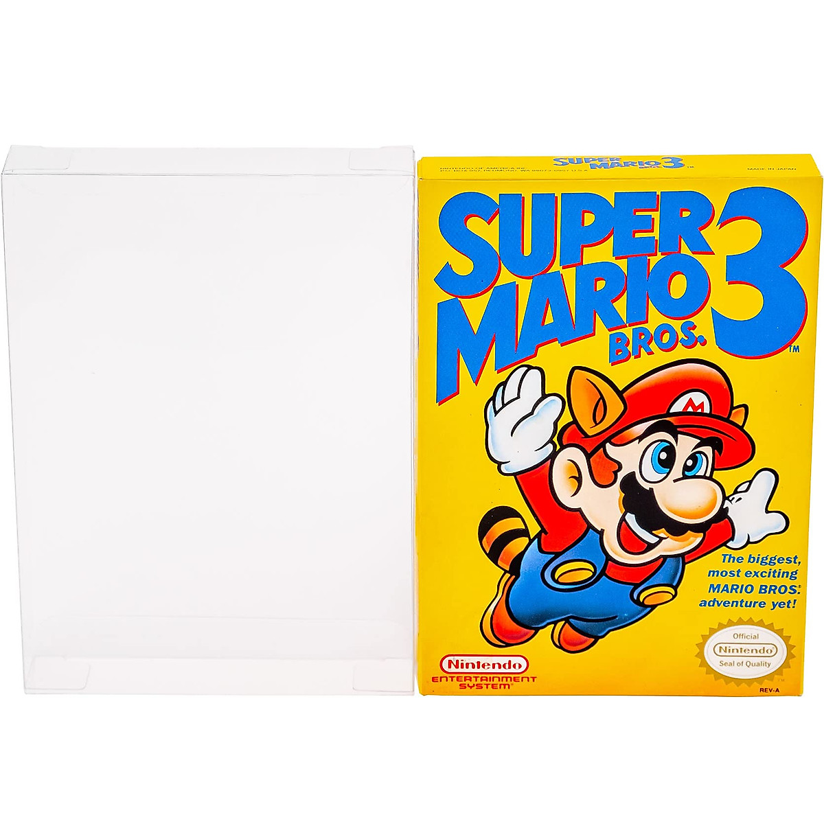 Viturio Nintendo NES Game Box Protector Cases (10 Pack) Clear Plastic .35mm