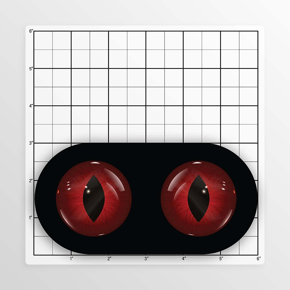 KCD VR Headset Controller Decal Sticker -Front Eyes Skin - Red Robot Cat