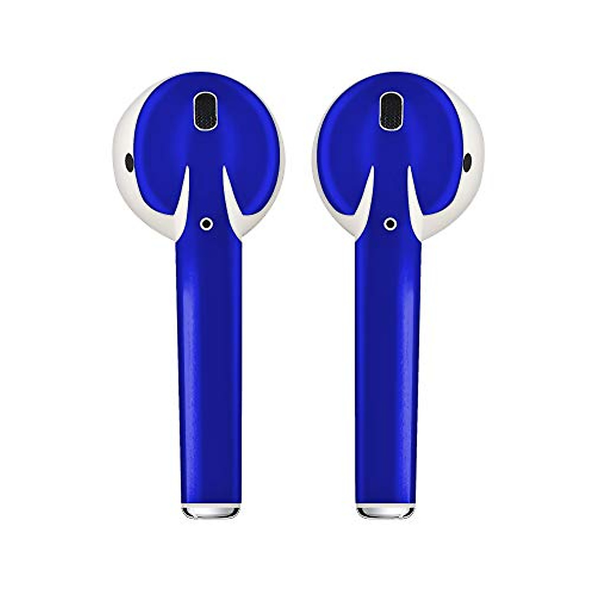 APSkins Silicone Case and Stylish Skins Compatible with Apple AirPod Accessories (Admiral Blue Case & Skin)