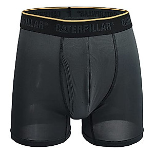 Caterpillar Men's 4-Pack Comfort Core Boxer Briefs, Grey, Large