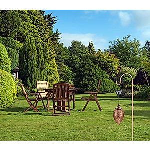 2PCS Hanging Solar Lights Solar-Powered Lantern LED Garden Lights Metal Lamp Waterproof for Outdoor Hanging Decor…