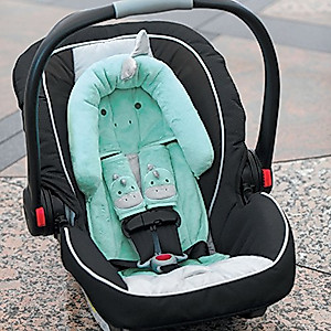 Travel Bug Baby & Toddler 3-Piece Head Support & Strap Covers Set for Car Seats, Strollers & Bouncers … (Dinosaur)