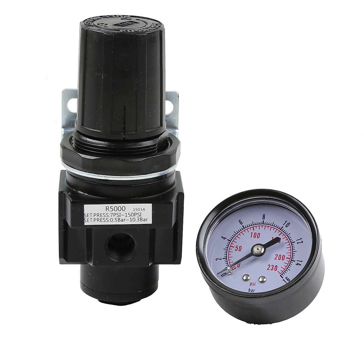 3/8" NPT Heavy Duty Regulator with Gauge Replacement For Air Compressors