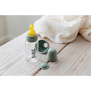 BIBS Glass Bottle - Part of Set. Mix and Match with BIBS Colorful Bottle Kits., 225 ml, Single Glass Bottle