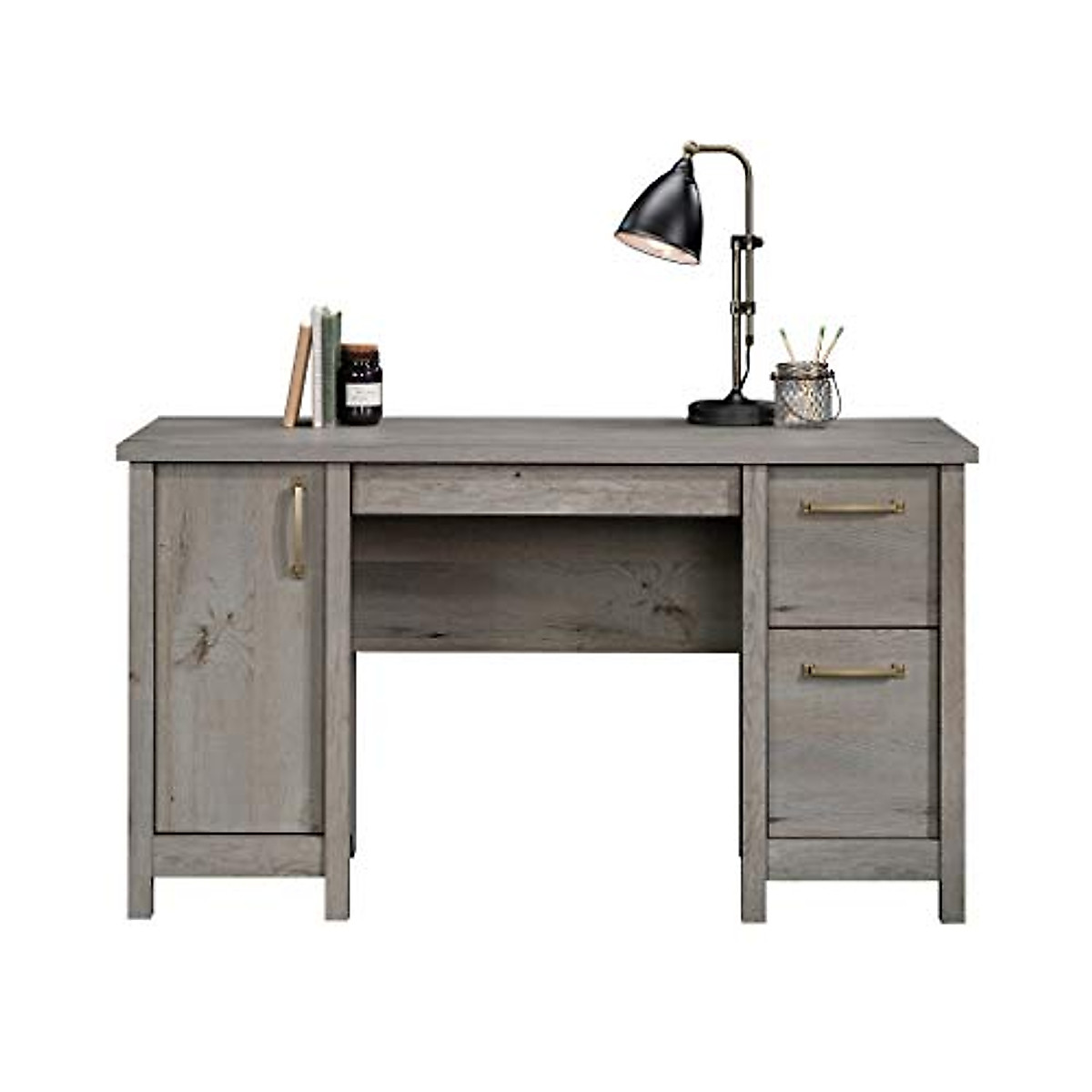 Sauder Cannery Bridge Computer Desk, Mystic Oak finish