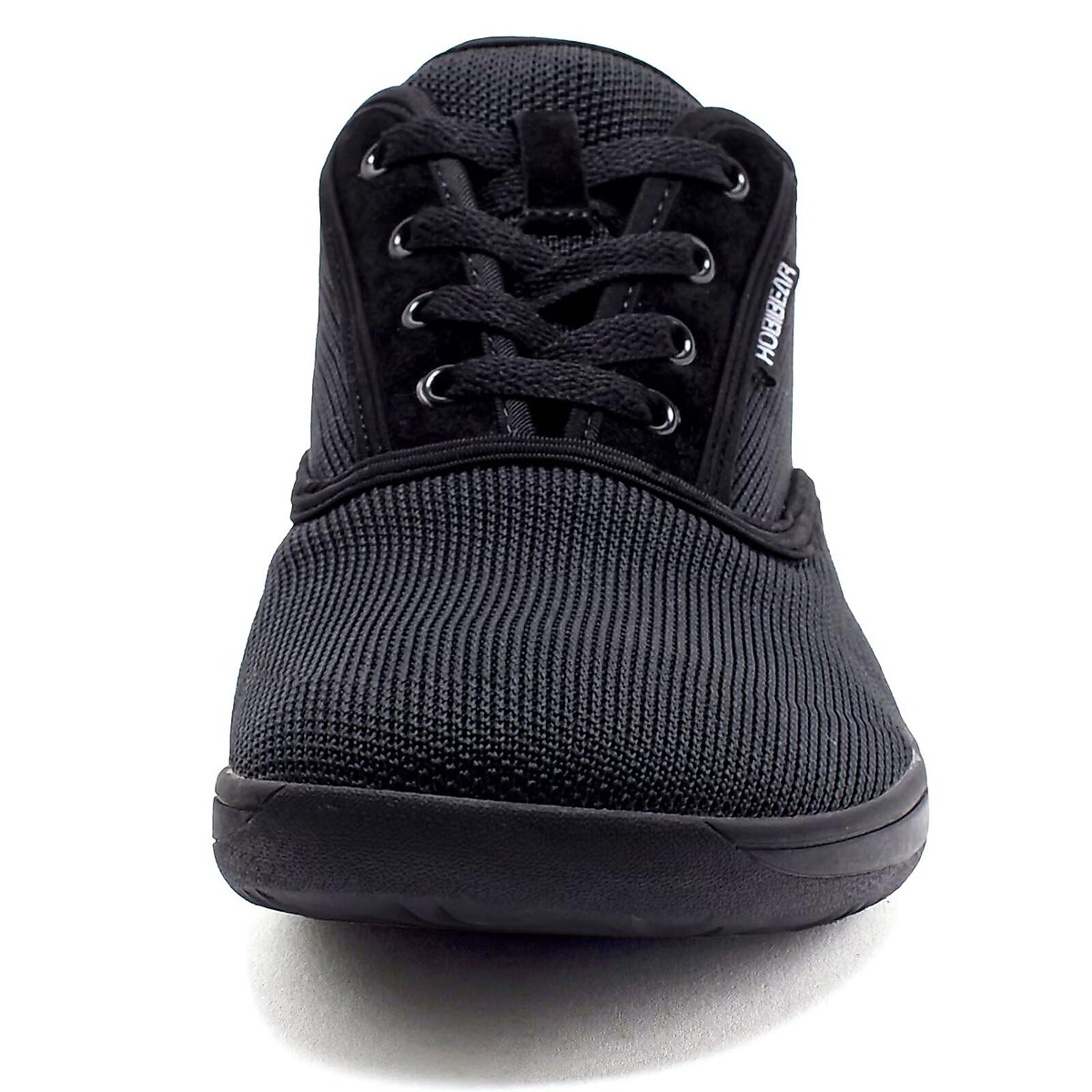 HOBIBEAR Wide-Toe-Box Barefoot Shoes for Mens Womens Minimalist Breathable Trail Running Walking Shoes Black 11.5 Wide Women/10.5 Wide Men