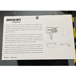 Aputure Amaran 200x S 200xs 200x-s 200W Bi-Color LED Video Light, DC/AC Power Supply, Bluetooth App Control, CRI95+ TLCI98+, 9 Lighting Effects for Filmmaking Studio Photography (200x Upgrade 2023)