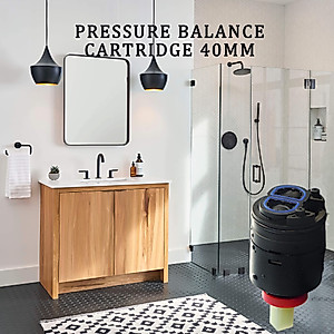 Pressure Balance Cartridge for Shower Faucet, 40mm Cartridge with Distributor, Replaces Part # 40PHF-2
