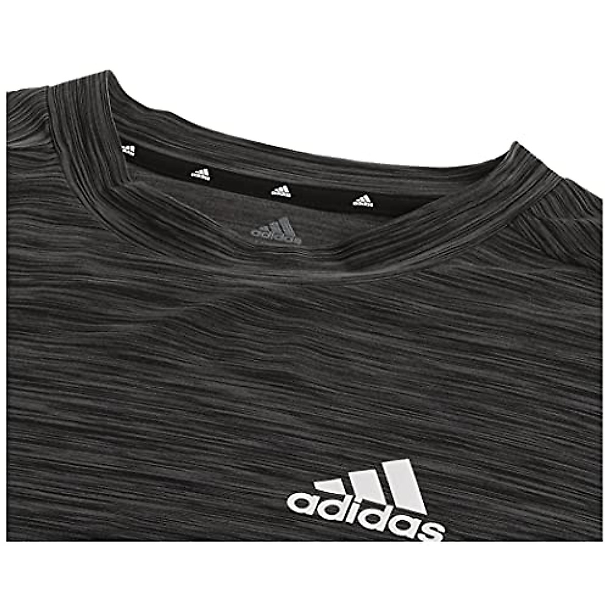 adidas Men's AEROREADY Designed 2 Move Sport Stretch Tee, Black Melange, Medium