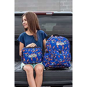 Beyblade Burst Spinner Tops Character Allover Print Backpack with Lunch Bag Tote