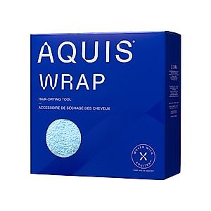 AQUIS Hair Wrap Hair-Drying Tool, Water-Wicking, Ultra-Absorbent Recycled Microfiber