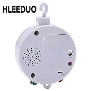 HLEEDUO Baby Mobile Motor 12 Lullabies Battery Operated, Baby Music Mobile, Crib Mobile Motor, Baby Music Box Spinner
