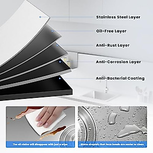 POPFLY 23 Inch Kitchen Sink,18 Gauge Drop In Bar Prep Small Sink, Top mount 304 Stainless Steel Single Bowl Deep Sink,Brushed（23x18x9）