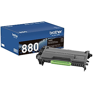 Brother Genuine Super High Yield Black Toner Cartridge 3-Pack, TN880, Replacement Black Toner, Page Yield Up to 12,000 Pages Each