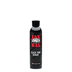 Jax Wax Black Trim Renew - Long-Lasting Car Trim Restorer and Refurbisher - Restore Faded Plastic Trim for a Like-New Condition - 8oz Bottle