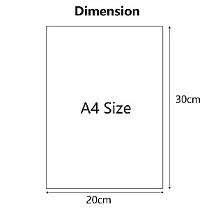 Printable Heat Transfer Vinyl Paper Inkjet Printer Iron on HTV for Dark Fabrics or T-shirts, A4 Size Pack of 10