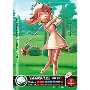 Nintendo Mario Sports Superstars Amiibo Card Golf Pink Gold Peach for Nintendo Switch, Wii U, and 3DS