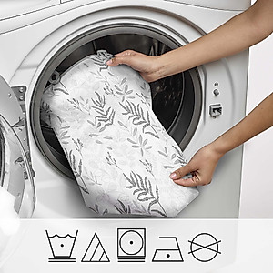 Boppy Nursing Cover for Breastfeeding | Gray Fern | Apron Style with Compact Integrated Storage Pocket | Neckline to See Baby While Feeding for Nursing Mother