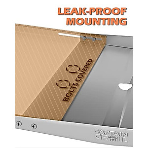 Grease Tray with Catch Pan - Universal Drip Pan for 4/5 Burner Gas Grill Models from Dyna Glo, Nexgrill, Expert Grill, Kenmore, BHG and More - Galvanized Steel Grill Replacement Parts(24"-30")