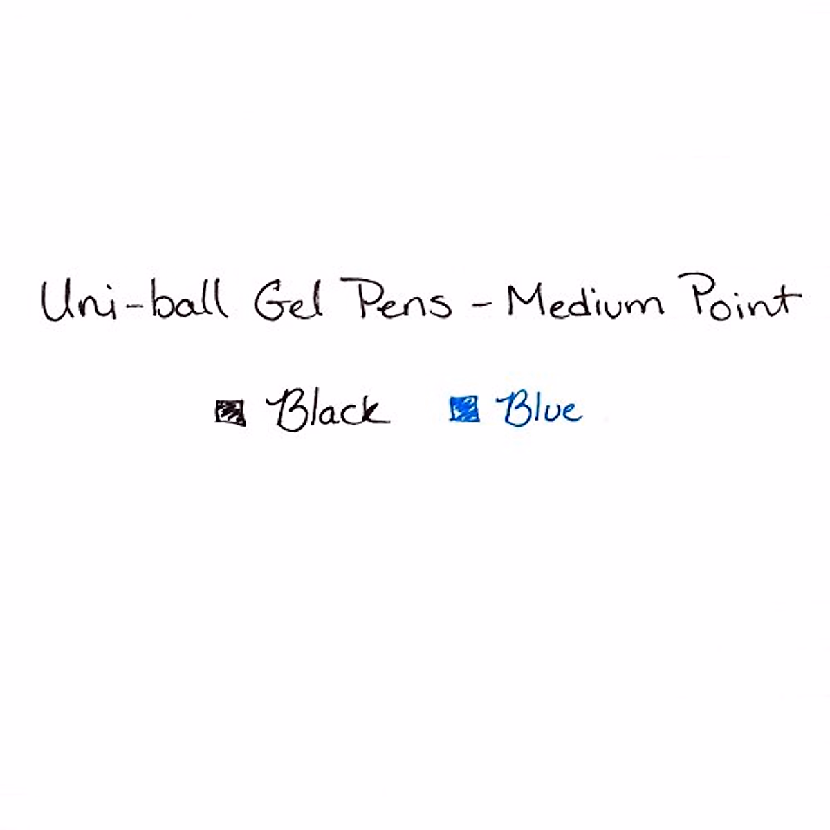 Uni-Ball Signo 207 Retractable Gel Pens, Medium Point, Black and Blue Ink, 15 Count
