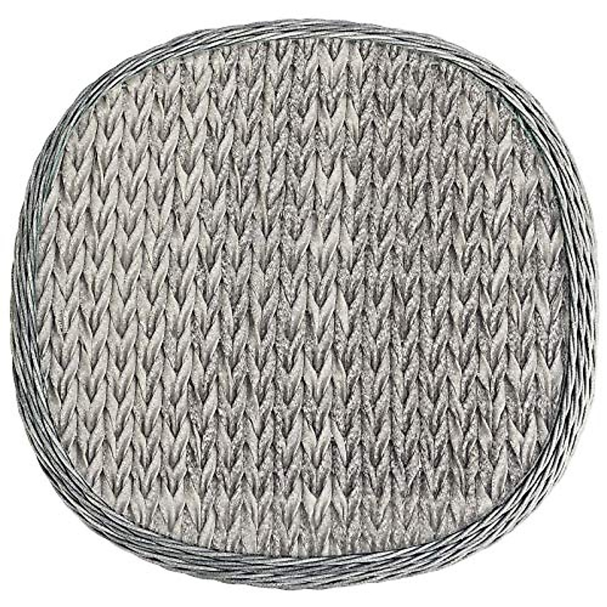 Modway Endeavor Wicker Rattan Aluminum Glass Outdoor Patio Side End Table in Gray